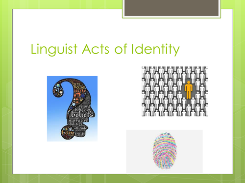 Linguistic Acts of Identity: Martha's Vineyard and Scouse Resistance to ...
