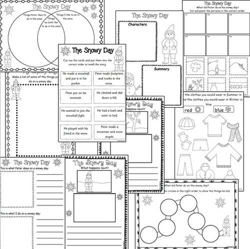THE SNOWY DAY story resource pack- winter, snow | Teaching Resources