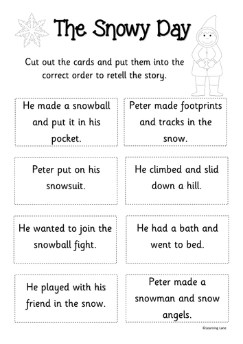 THE SNOWY DAY story resource pack- winter, snow | Teaching Resources