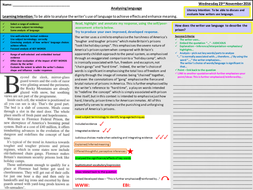 GCSE New Spec English Language - Language analysis | Teaching Resources