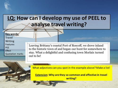 Travel Writing Scheme | Teaching Resources