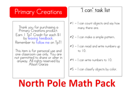 Christmas at the North Pole - Early Years/Nursery Numeracy | Teaching ...