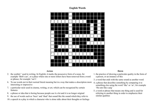 KS3 English Words | Teaching Resources