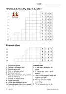 Suffix word work: TION | Teaching Resources