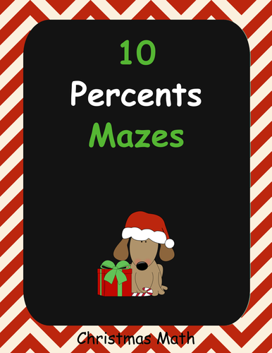 Christmas Math: Percents Maze | Teaching Resources