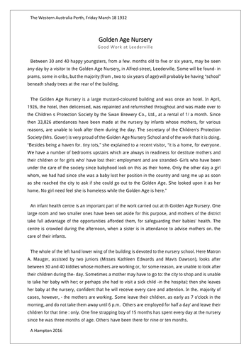 VCE English The Golden Age Joan London Context Powerpoint | Teaching ...