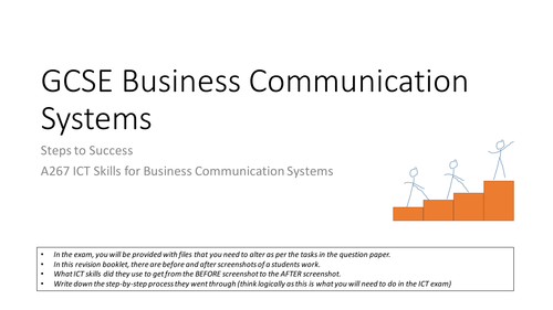 GCSE Business Communications - Steps to Success 1 - A267/ECDL ...