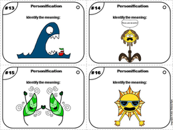 Personification Task Cards | Teaching Resources