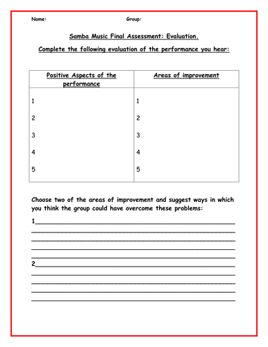 Samba Music - a seven week unit of work | Teaching Resources