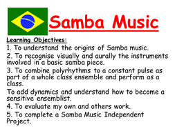 Samba Music - a seven week unit of work by ruthmazur | Teaching Resources