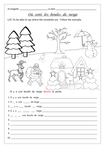 FRENCH - CHRISTMAS - Le Noël - more activities - Worksheets | Teaching ...