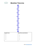 Piet Mondrian Timeline template | Teaching Resources