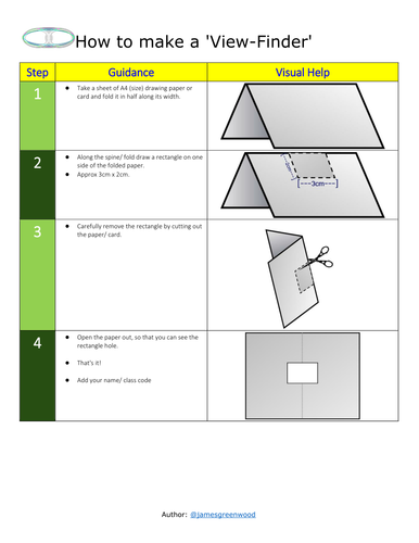 How to make a View Finder | Teaching Resources