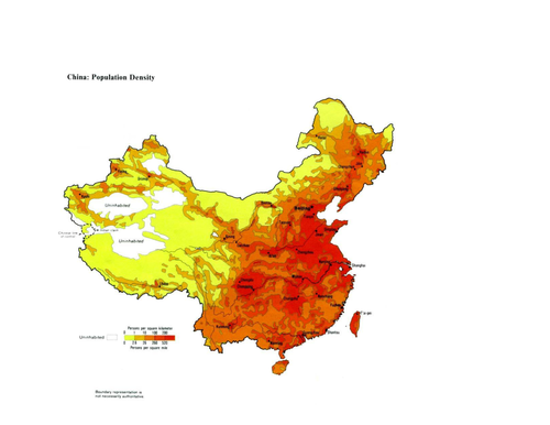 Physical and Human Geography of China Maps | Teaching Resources