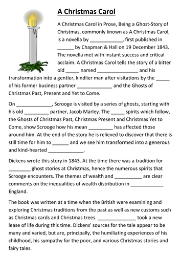 A Christmas Carol Activity Pack | Teaching Resources