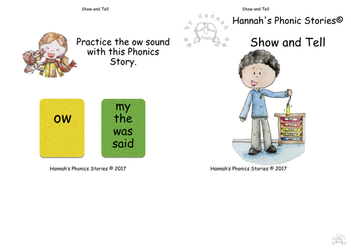 Show and Tell, Phonics Resource Pack, ow sound | Teaching Resources