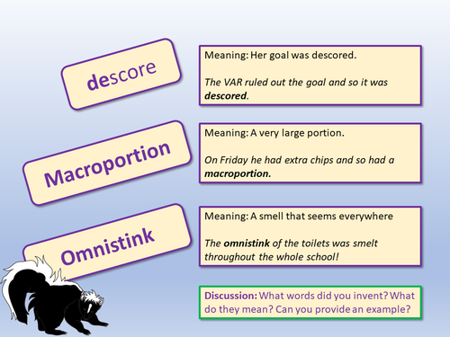 Creative Writing Vocabulary | Teaching Resources