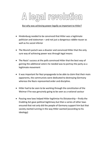 How did the Nazis benefit from the Reichstag fire? plus legal ...