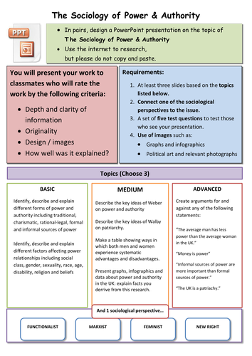 Social Stratification [Power & Authority, Power Relationships] ICT ...