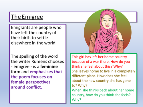The Emigree - Power and Conflict | Teaching Resources