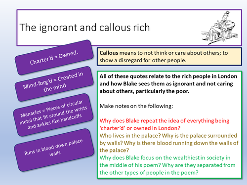 London William Blake | Teaching Resources