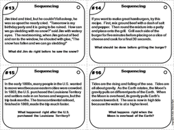 Sequence of Events Task Cards | Teaching Resources