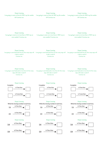 Year 1 Maths greater depth/mastery stickers covering all strands ...