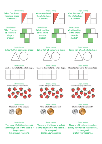 Year 1 Maths greater depth/mastery stickers covering all strands ...