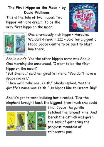 1 week English planning on Space and the Moon Landing for Year 2 (1st ...