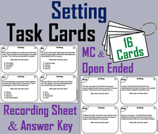 Setting Task Cards | Teaching Resources