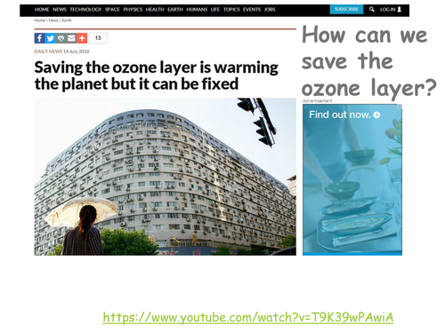 Ozone Layer | Teaching Resources