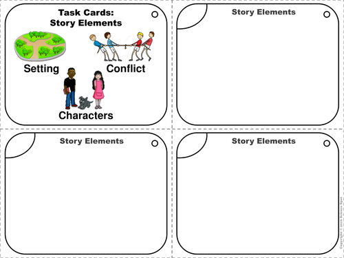 Story Elements Task Cards | Teaching Resources