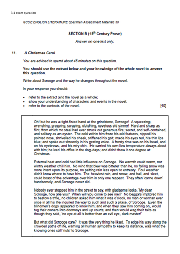 A Christmas Carol by Charles Dickens revision Scheme of work | Teaching ...