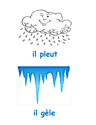 UPDATED - Quel temps fait-il? What is the weather like? A folder of ...
