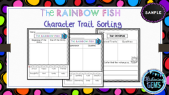 The Rainbow Fish Character Traits - No Prep | Teaching Resources