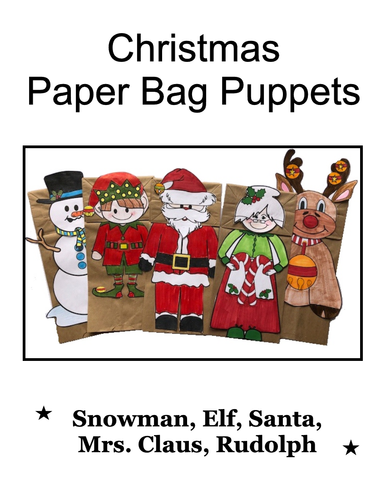 Christmas Paper Bag Puppets | Teaching Resources