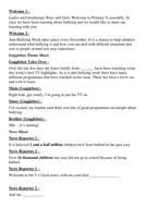 Anti-Bullying Assembly Script - TV Theme | Teaching Resources