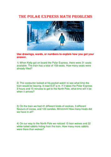 The Polar Express Worksheets | Teaching Resources