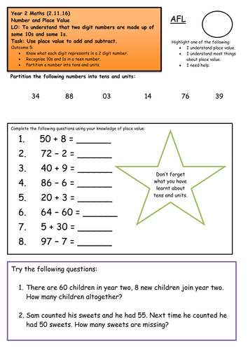 Year 2 - Place Value Maths | Teaching Resources