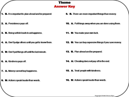 Theme Task Cards | Teaching Resources