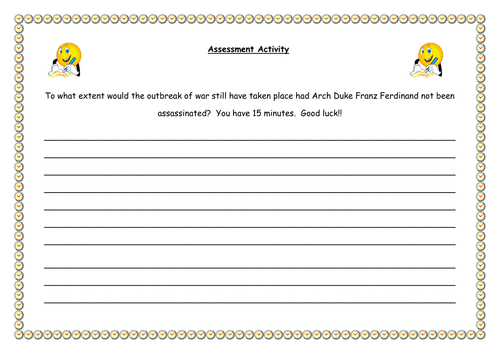 Assassination of Arch Duke Franz Ferdinand | Teaching Resources
