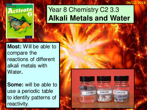 A digital version of the Year 8 C2 3.3 "Metals and Water" lesson ...