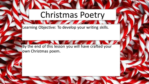 A Stand Alone Christmas Poetry Lesson | Teaching Resources