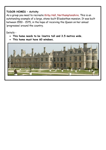 Tudors Homes | Teaching Resources