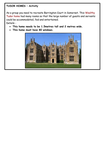 Tudors Homes | Teaching Resources