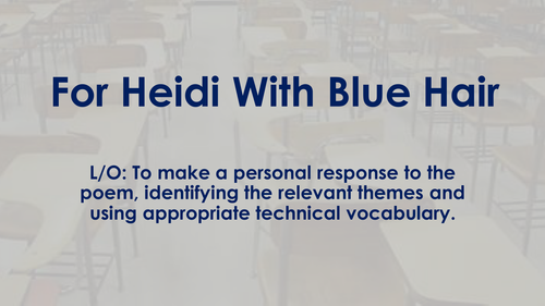 CIE IGCSE Songs of Ourselves, Volume 1, Part 5 | Teaching Resources