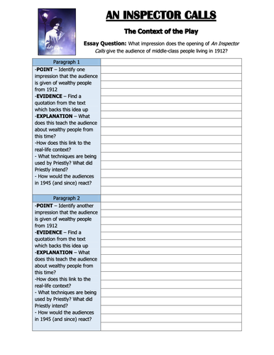 An Inspector Calls: The Context of the Play | Teaching Resources