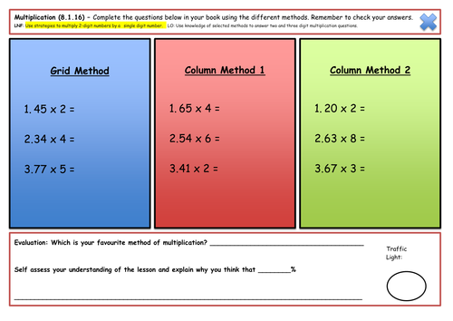Year 4 Maths Multiplication | Teaching Resources