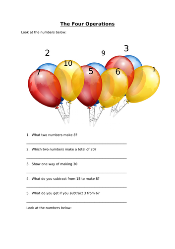 Maths Workbook Bundle- Money, Four Operations and Properties of Number ...