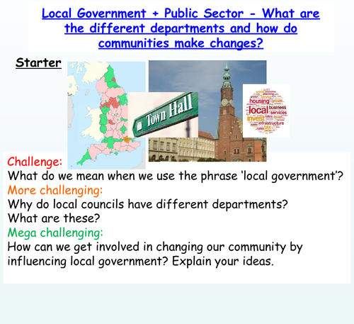 Local / devolved government | Teaching Resources